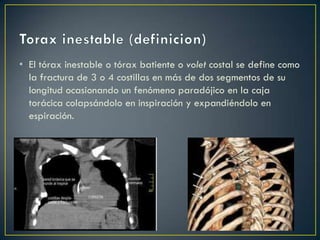 Torax inestable | PPTX