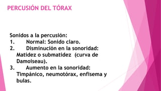 Torax pulmonar en niños | PPTX