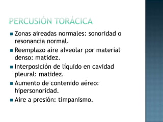Examen físico respiratorio | PPTX