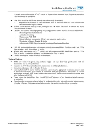 Torbay antenatal clinic guidelines | PDF | Pregnancy | Reproductive Health