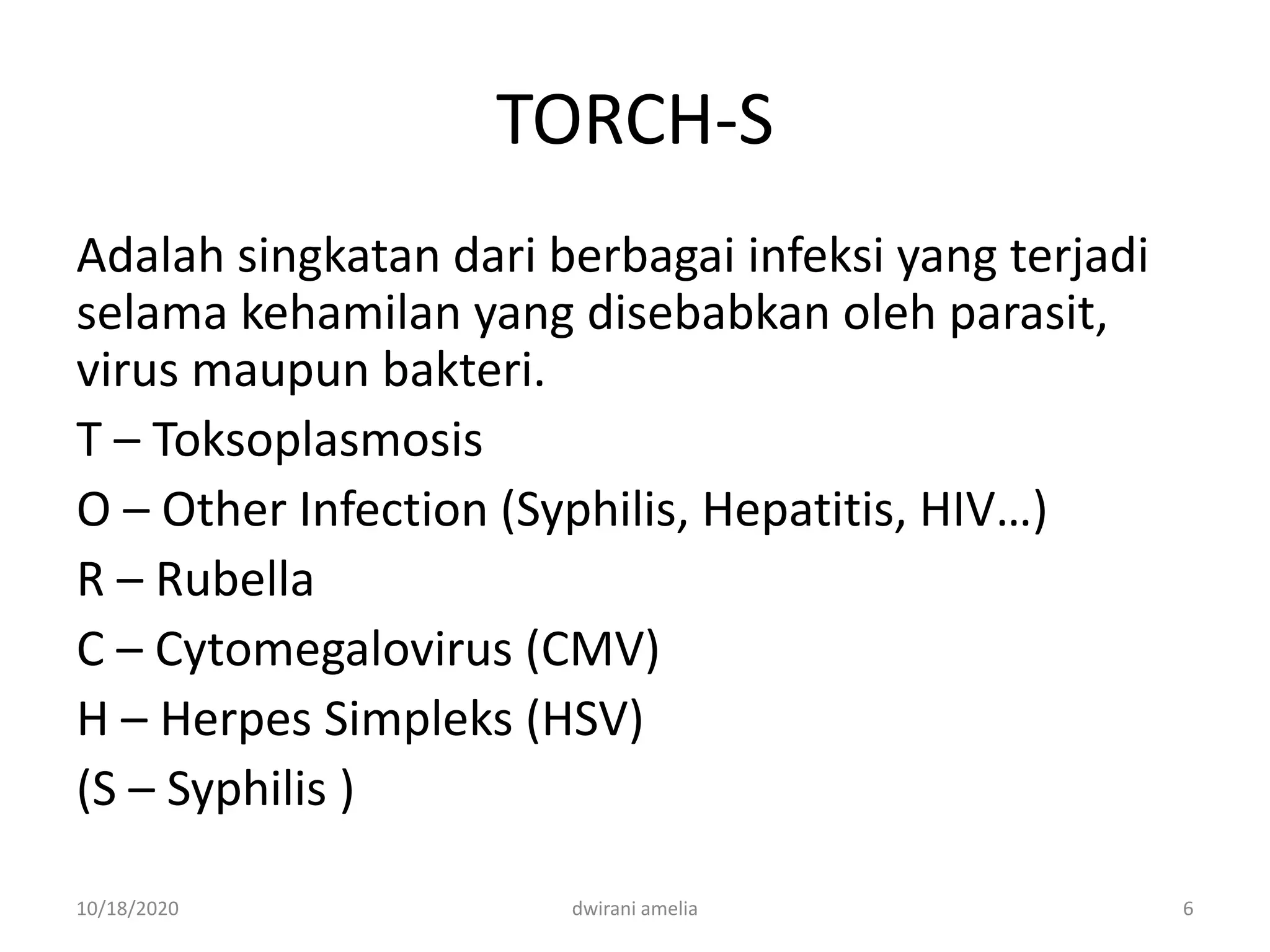 TORCH dalam kehamilan | PPTX