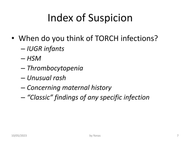 TORCH Infections.pptx | Pregnancy | Reproductive Health