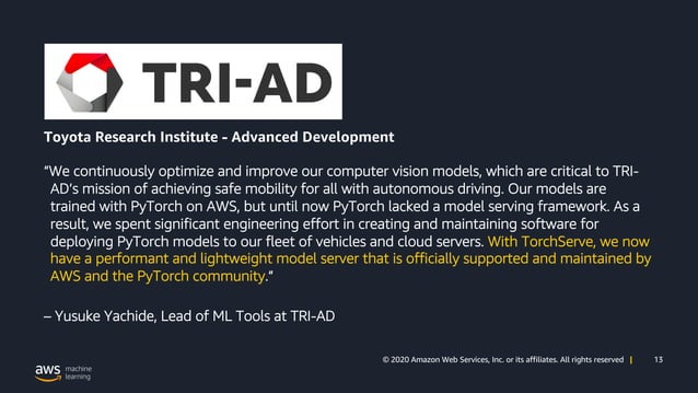 Deploy PyTorch models in Production on AWS with TorchServe | PPT Deploy PyTorch models in Production on AWS with TorchServe | PPT