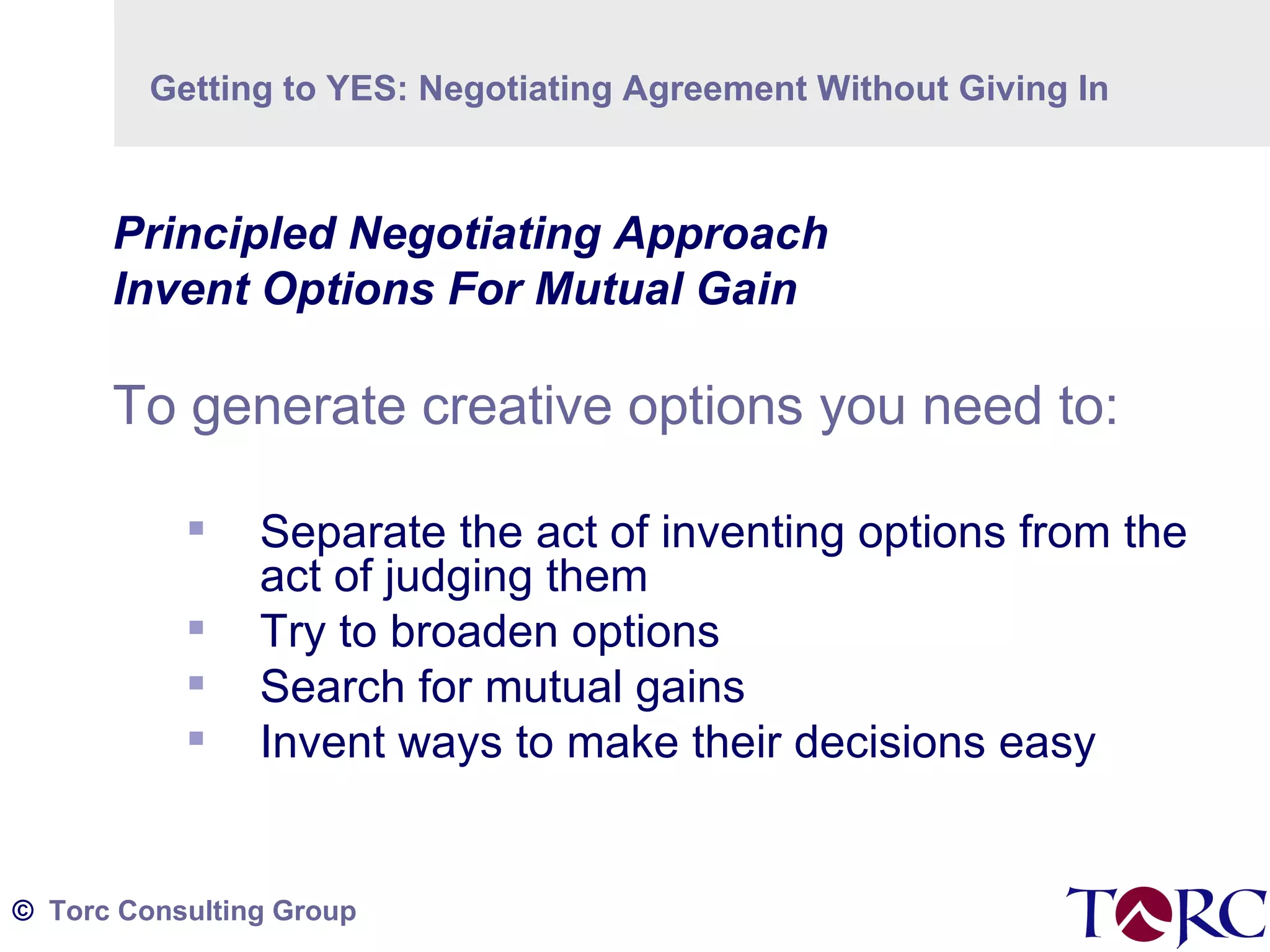 Torc Thumbnail 4 Getting To Yes - Negotiating Agreement Without Giving ...