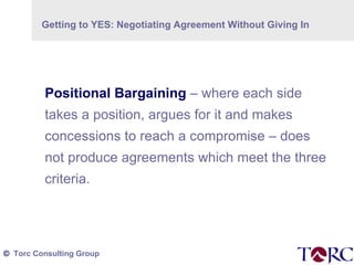 Torc Thumbnail 4 Getting To Yes - Negotiating Agreement Without Giving ...