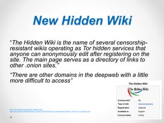 ToR - Deep Web | PPT