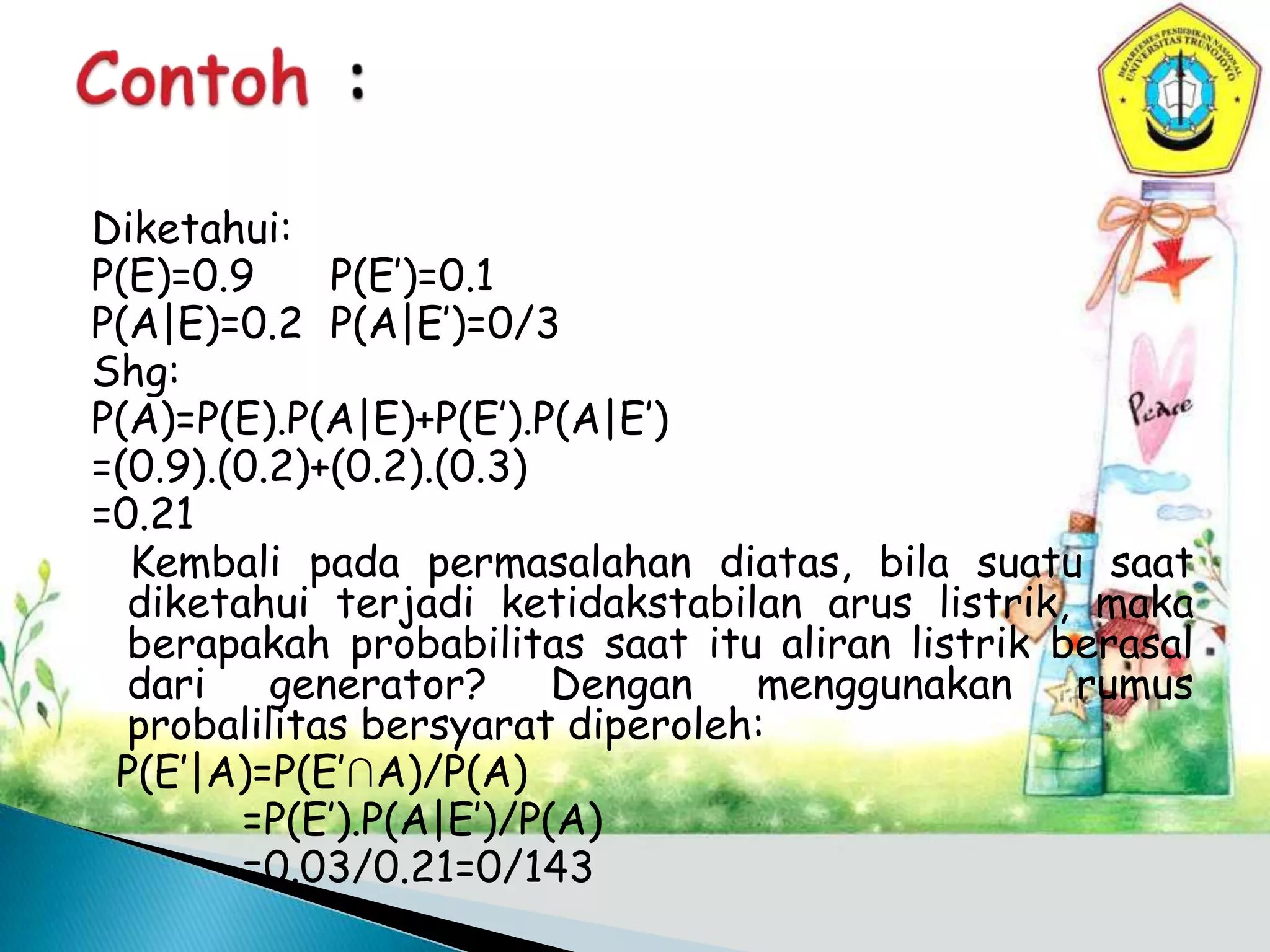 Torema bayes - Statistika | PPTX