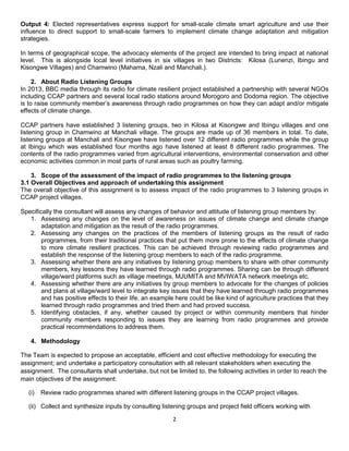 Tor for assessing impact of radio programmes | PDF