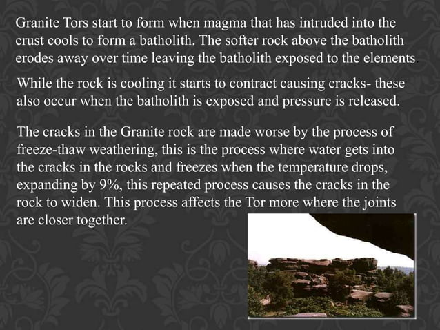 Tor formation | PPTX | Geology | Science