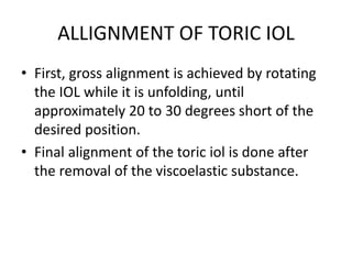 Toric iol | PPTX