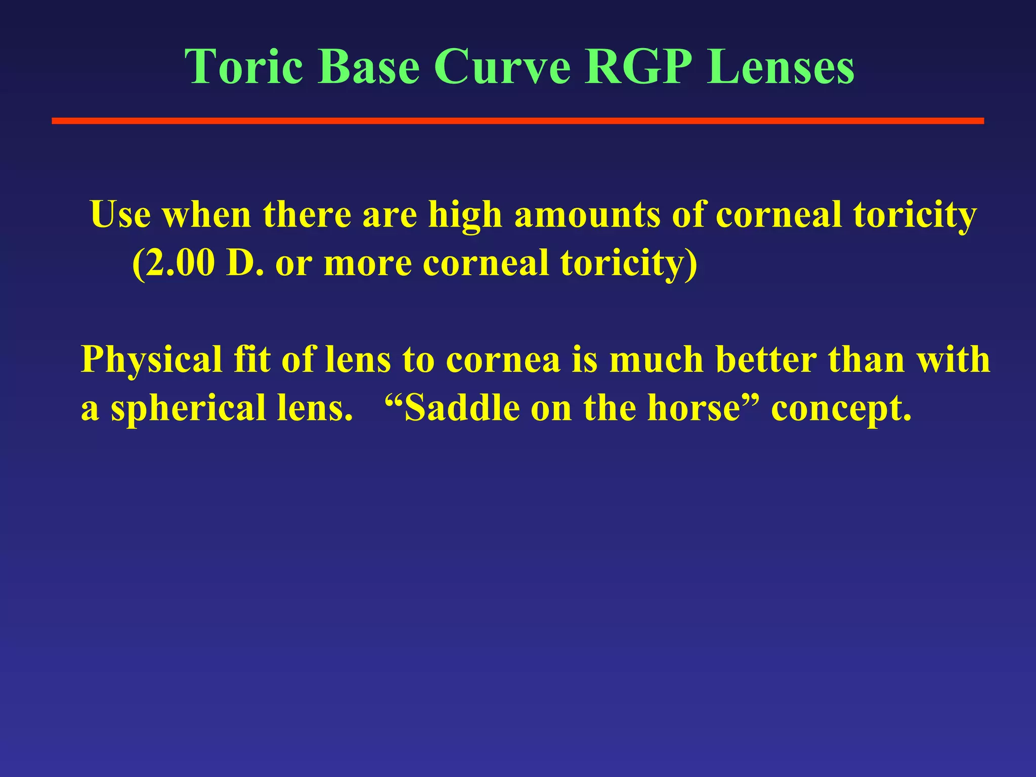 Toric rgp fit | PPT