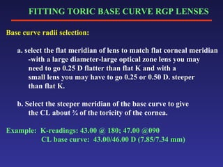 Toric rgp fit | PPT