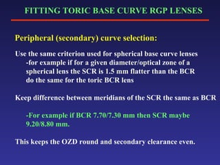 Toric rgp fit | PPT