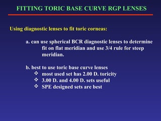 Toric rgp fit | PPT