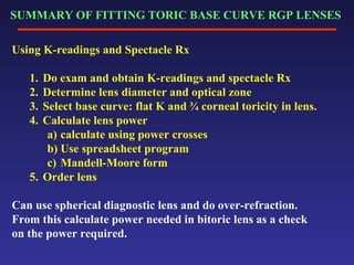 Toric rgp fit | PPT
