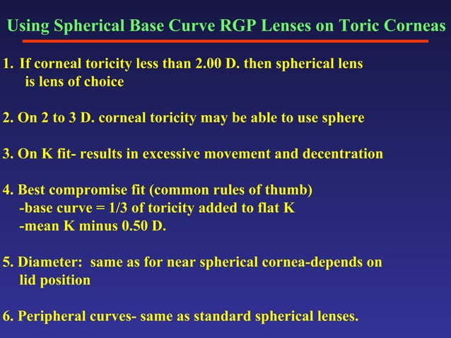 Toric rgp fit | PPT