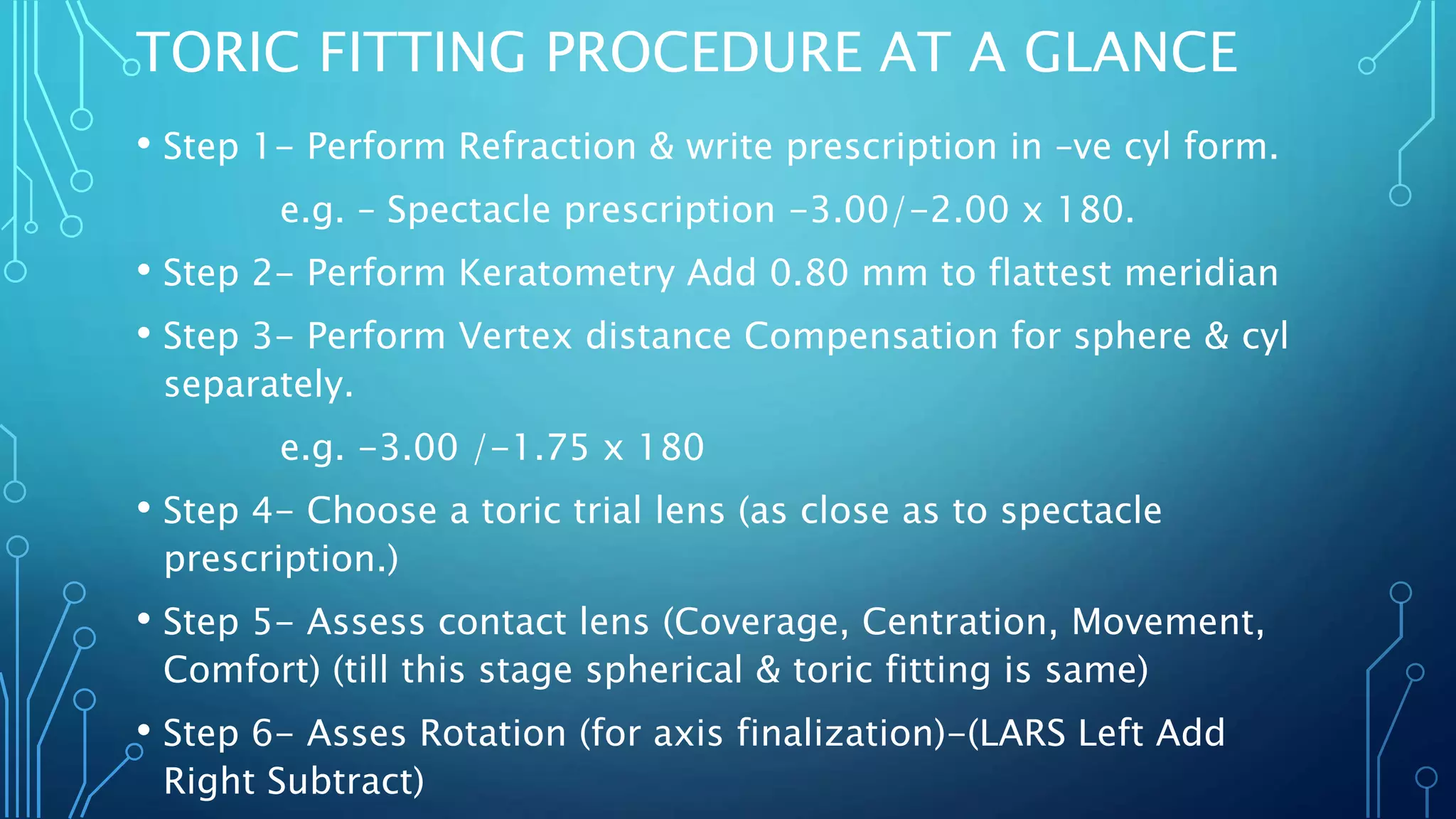 Soft Toric Contact lens | PPTX