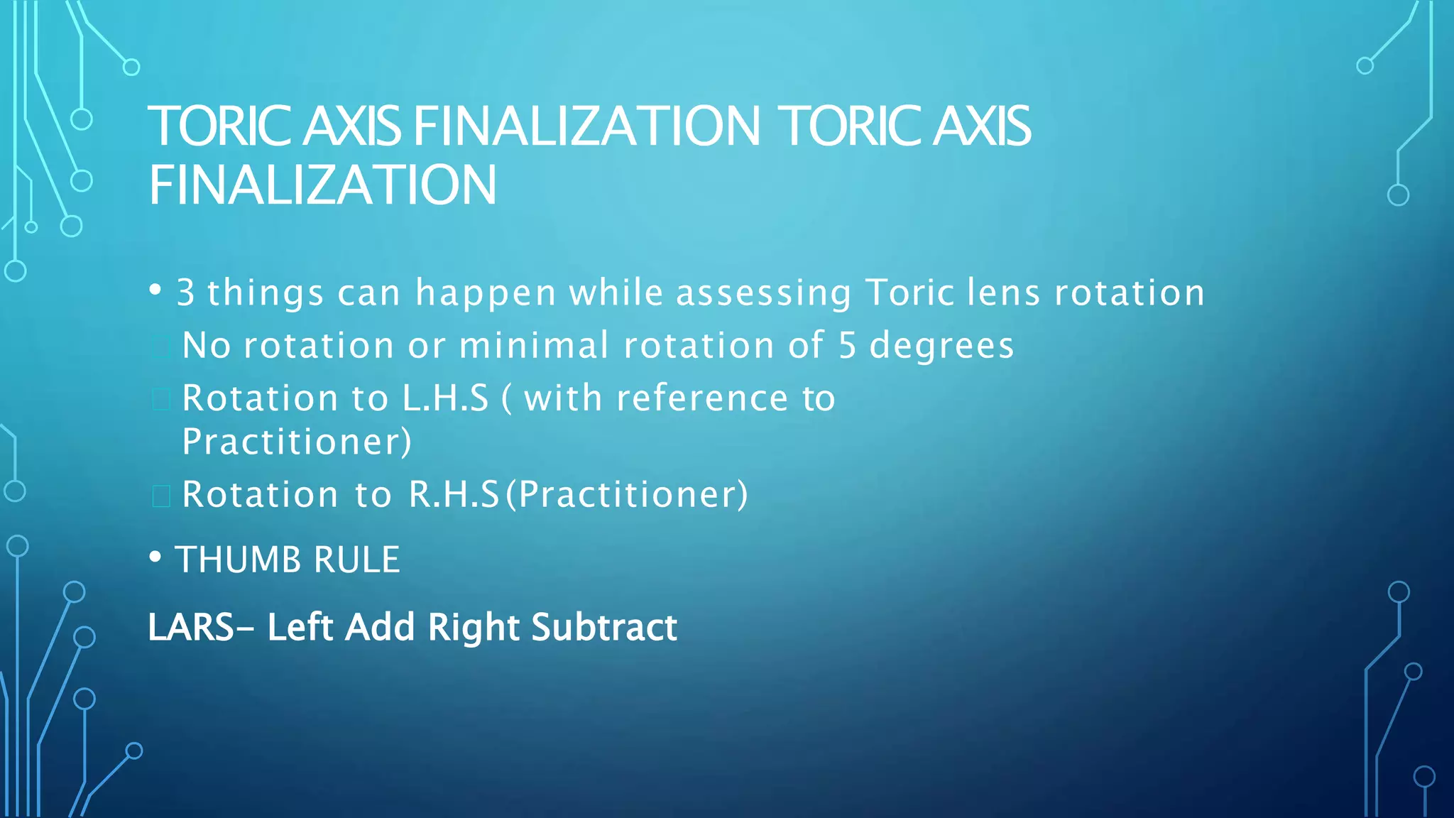 Soft Toric Contact lens | PPTX