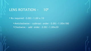 Soft Toric Contact lens | PPTX