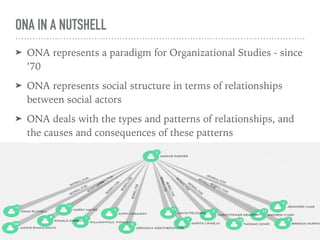 Organizational network analysis and agent-based modeling | PPT