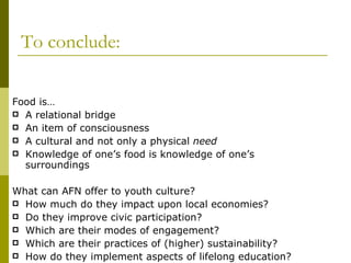 Food as responsible innovation | PPT