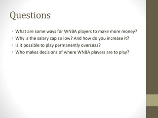 Globalization WNBA | PPTX