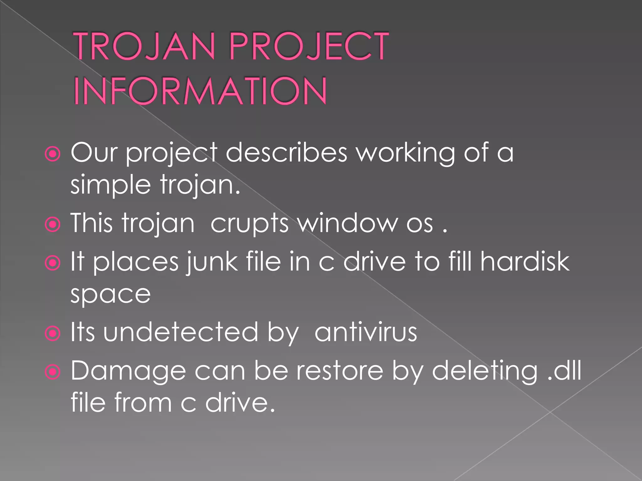 Torjan horse virus | PPTX