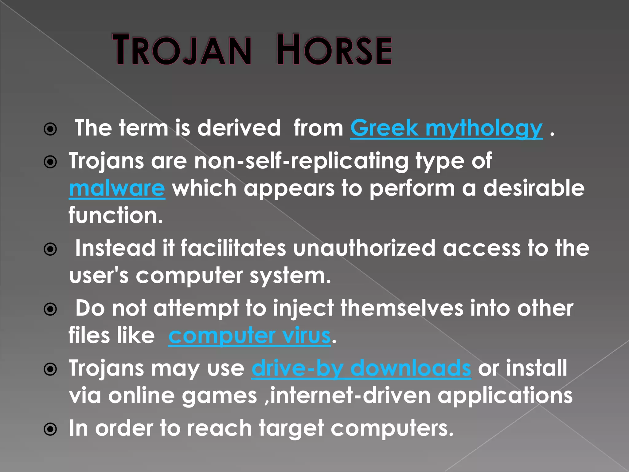 Torjan horse virus | PPTX
