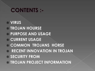 Torjan horse virus | PPTX