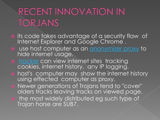 Torjan horse virus | PPTX