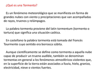 Tormentas | PPTX
