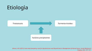 Tormenta Tiroidea.pptx Diagnóstico y tratamiento | PPTX