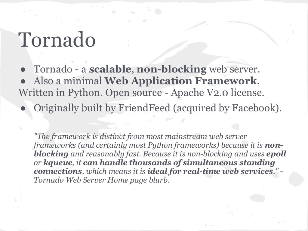 Tornado Web Server Internals 