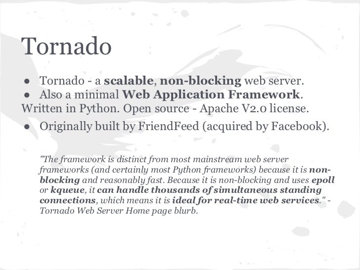Tornado Web Server Internals 4925
