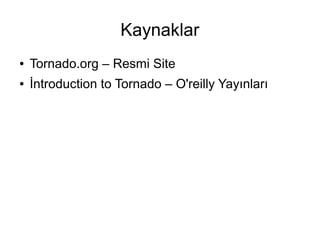 Tornado nginx-sunu | PPT