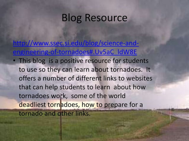 Tornadoes | PPTX | Internet for Beginners | Internet