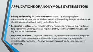 Tor network seminar by 13504 | PPTX | Internet Safety | Parenting