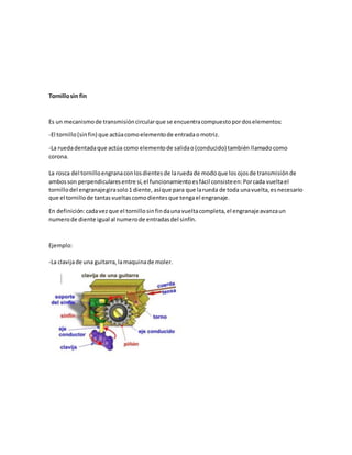 Tornillo sin fin | DOCX