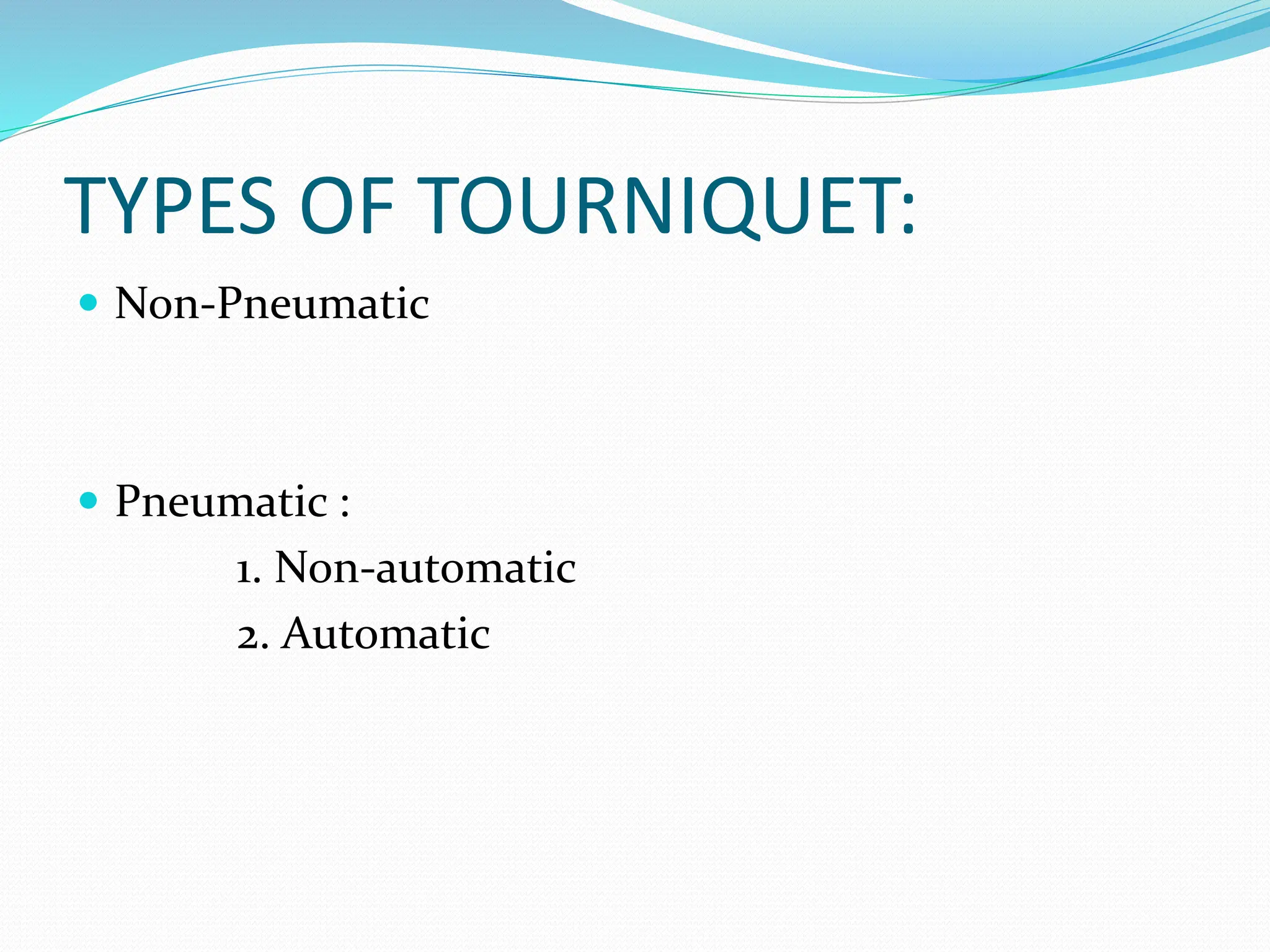 TORNIQUET and its applications over the different parts of body | PPTX