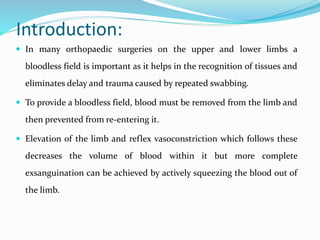 TORNIQUET and its applications over the different parts of body | PPTX
