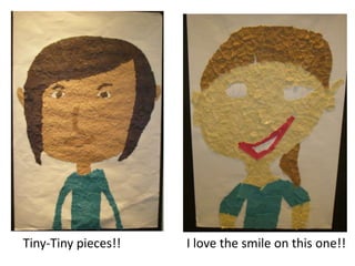 Torn paper self portraits | PPT