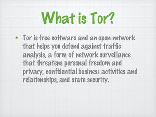 Hacking Tor ( How does Tor work ?) | PPT