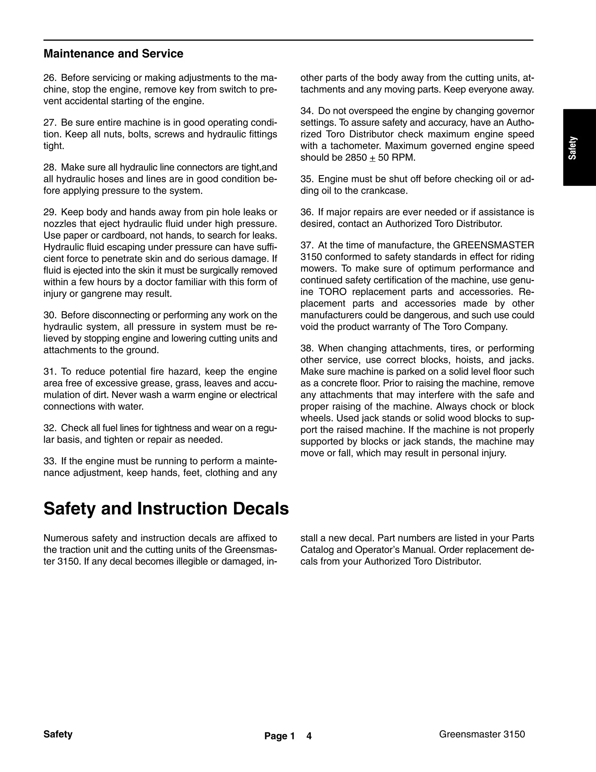 Toro greensmaster 3150 service repair manual | PDF
