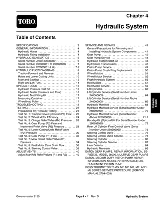 Toro greensmaster 3150 service repair manual | PDF