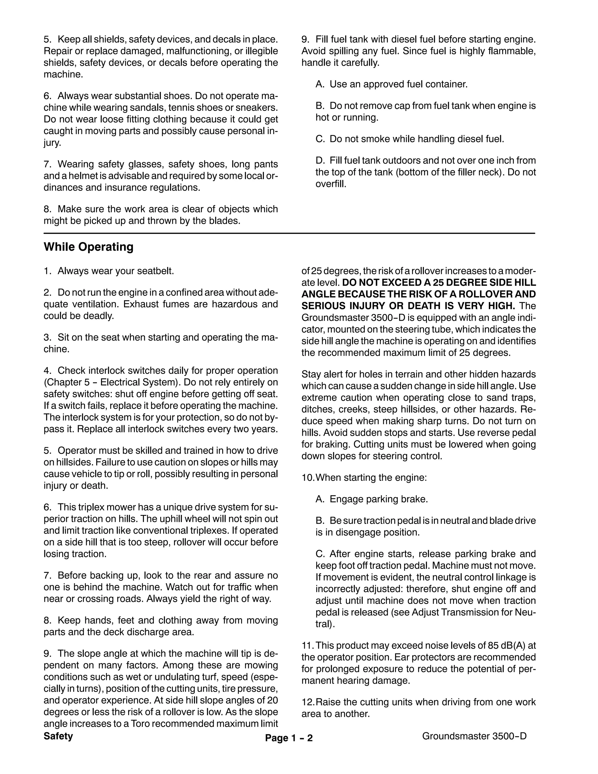 Toro groundsmaster 3500 d service repair manual | PDF