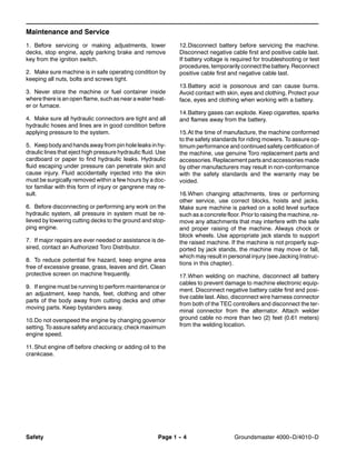 Toro groundsmaster 4010 d (model 30446) service repair manual | PDF