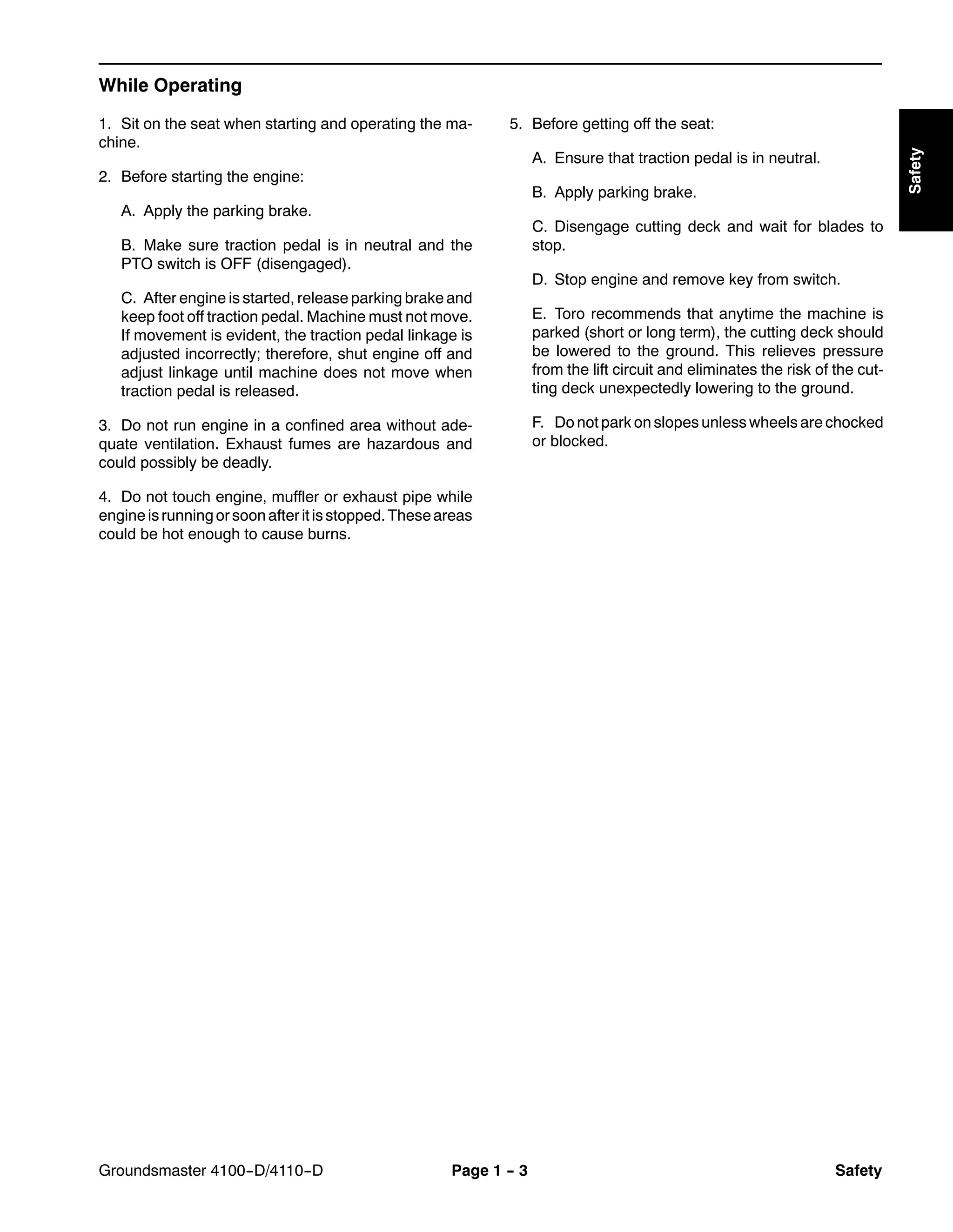 Toro groundsmaster 4110 d (model 30447) service repair manual | PDF