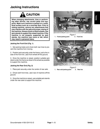 Toro groundsmaster 4110 d (model 30447) service repair manual | PDF