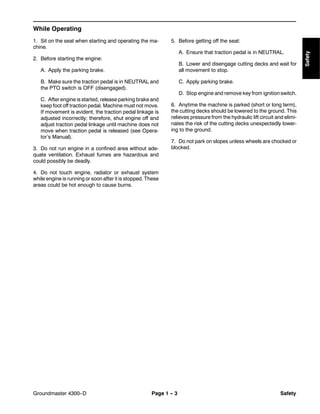 Toro groundsmaster 4300 d service repair manual | PDF