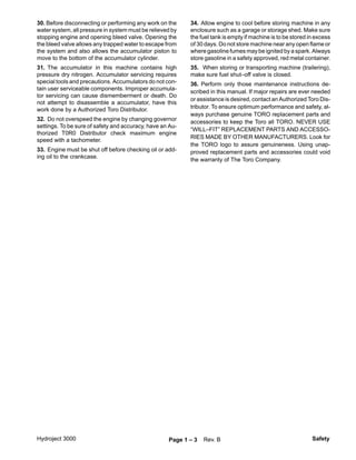 Toro hydroject 3000 service repair manual | PDF